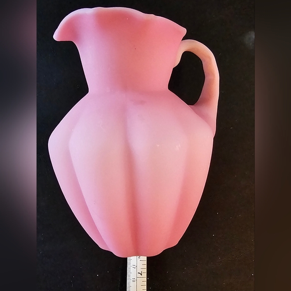 Fenton | Other | Fenton Pink Satin 6 Pitcher Vintage | Poshmark
